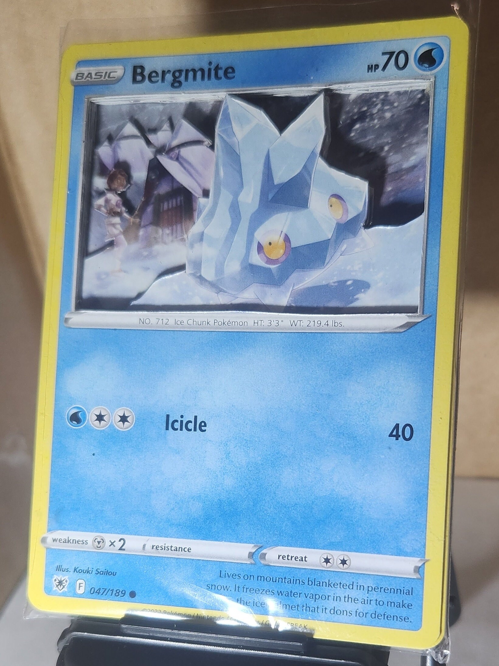 Bergmite Evolution Card