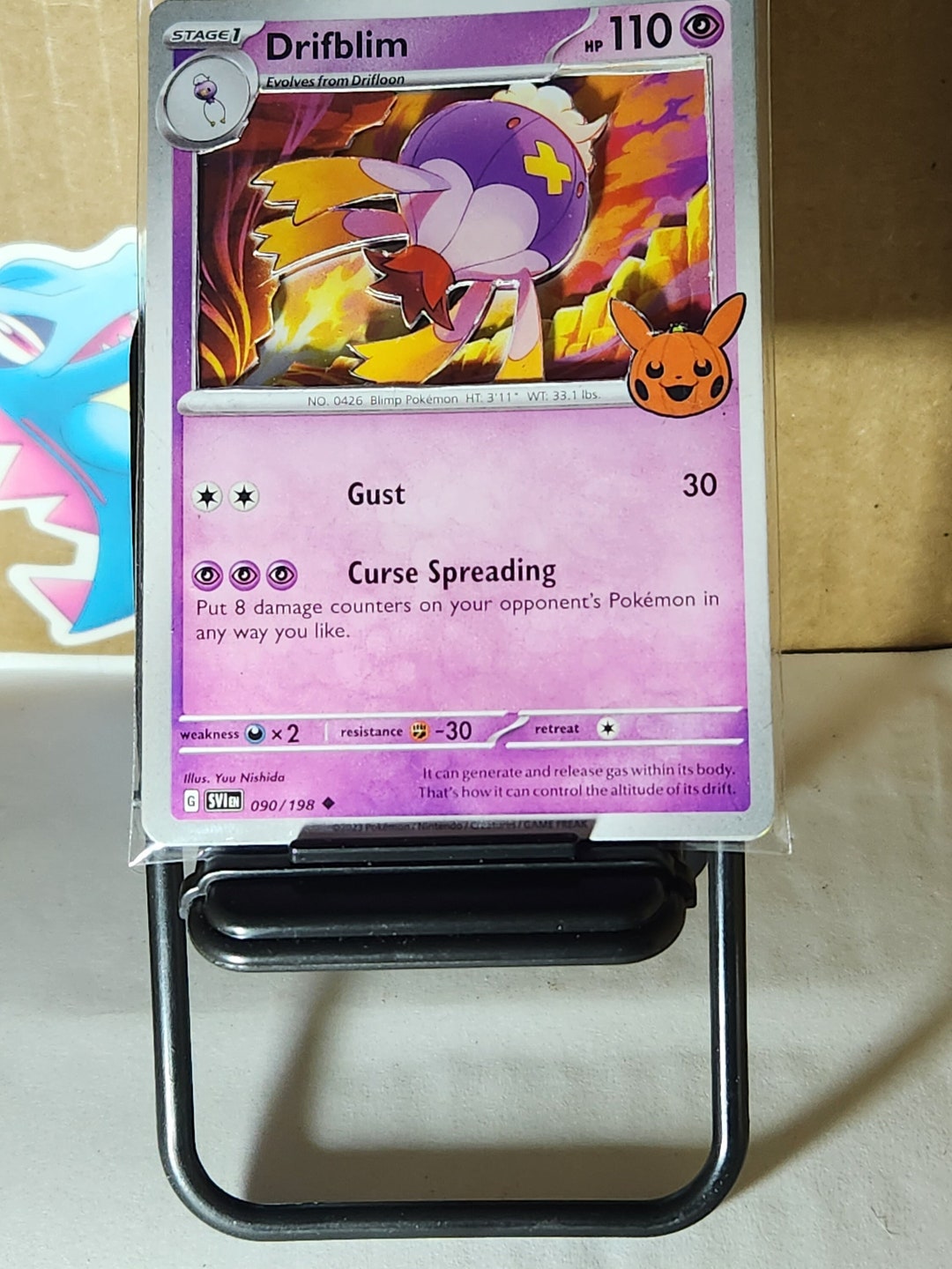 Shadow Box Pokémon Card: Drifblim - Etsy