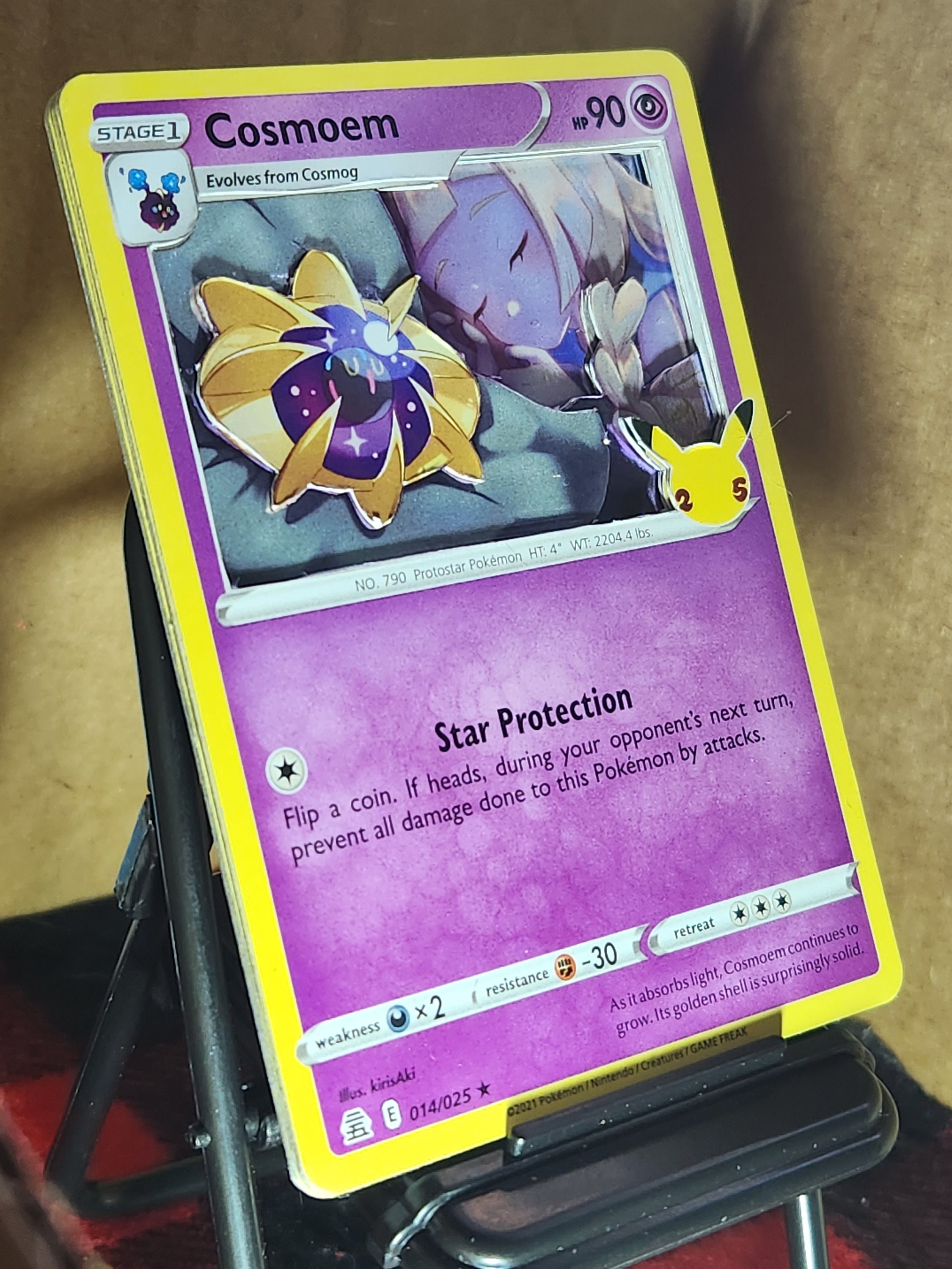 Shadow Box Pokémon Card: Cosmoem - Etsy Singapore