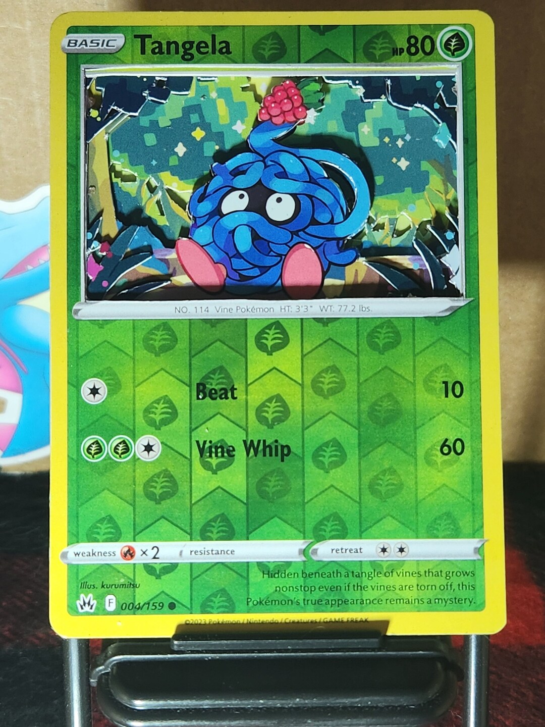 Shadow Box Pokémon Card: Tangela - Etsy