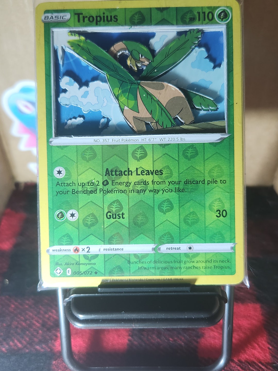 Shadow Box Pokémon Card: Tropius - Etsy