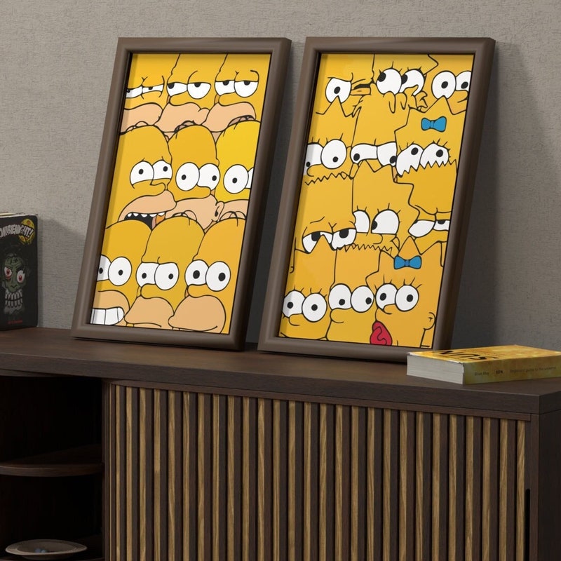Simpsons Art - Etsy