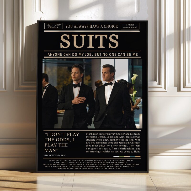 Suits Tv Show - Etsy Australia