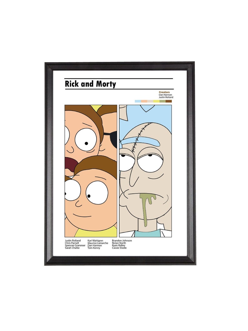 Rick and Morty, Rick and Morty Poster, Rick and Morty Wall Art, Rick ...