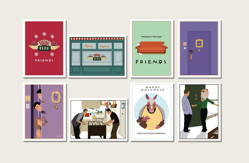 Friends Tv Show Poster Collection, Friends Series, Friends Poster - Etsy