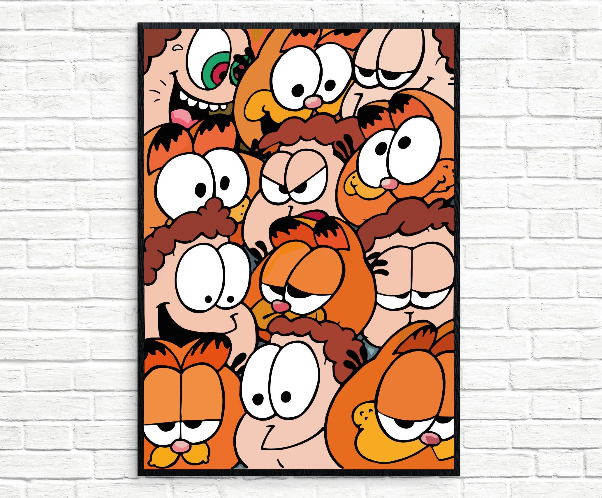 Garfield Poster Garfield Wall Art Garfield Print Vintage - Etsy