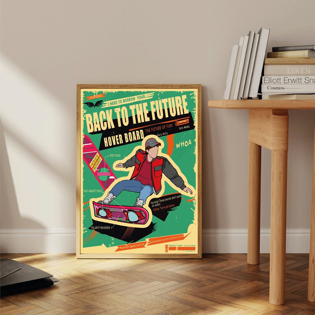 Back to the Future Hoverboard Poster, Back to the Future Poster ...