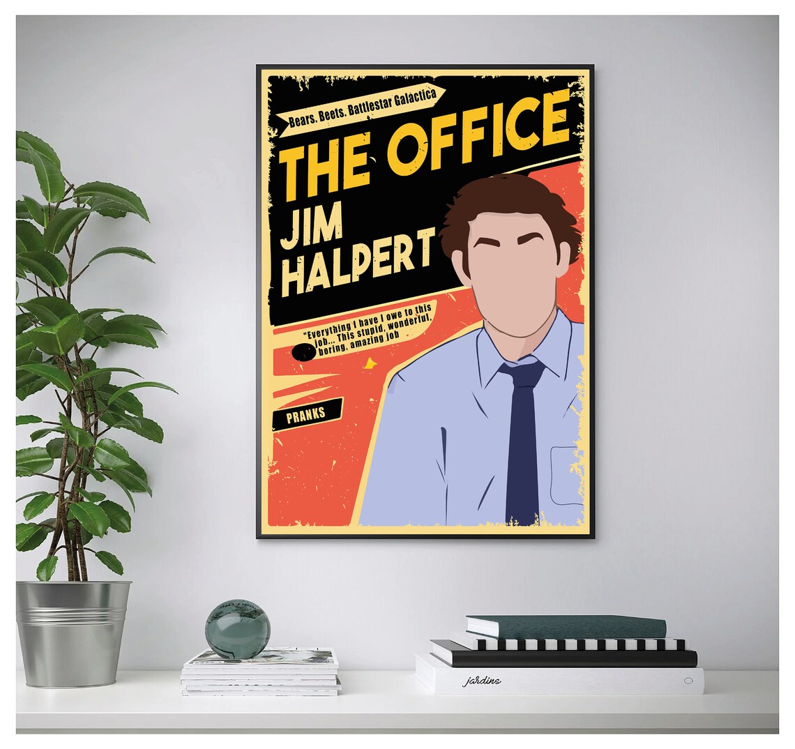 The Office Poster Set, Vintage the Office Print, Jim Halpert Michael ...