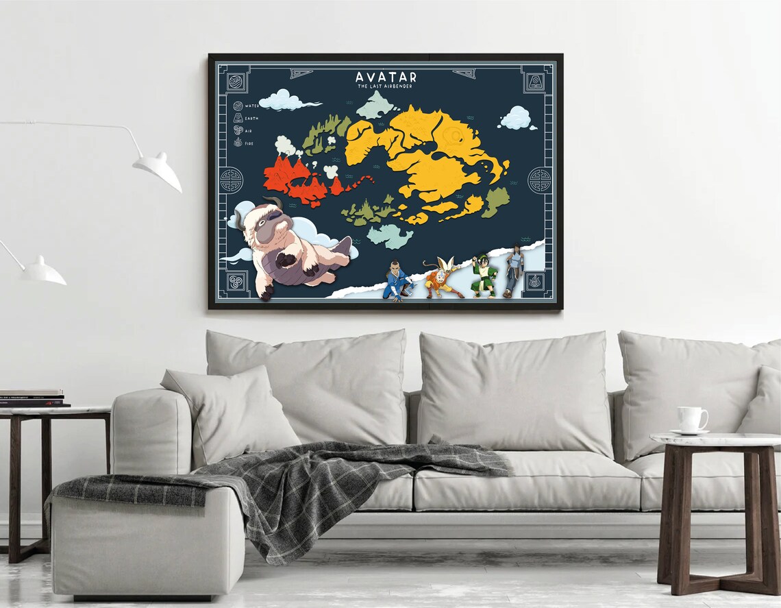 Map of the Last Airbender, Elements and Map of the Last Airbender, Aang ...