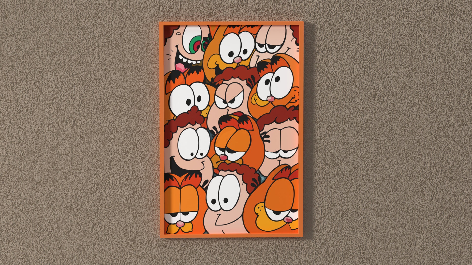 Garfield Poster, Garfield Wall Art, Garfield Print, Vintage Movie Wall ...