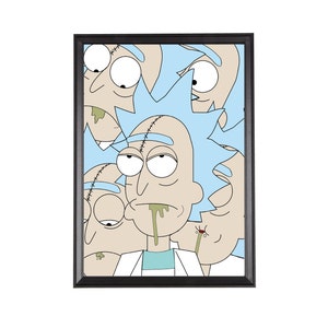Rick and Morty, Rick and Morty Poster, Rick and Morty Wall Art, Rick ...