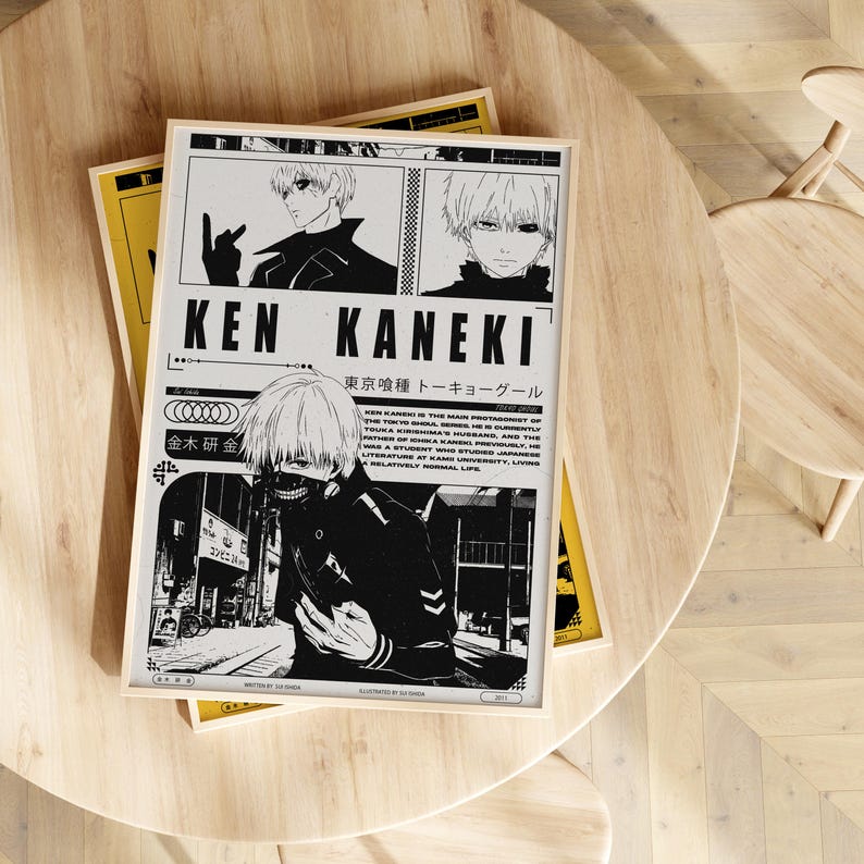 Tokyo Ghoul Kaneki Ken Poster Tokyo Ghoul Poster Tokyo Ghoul Manga Wall ...