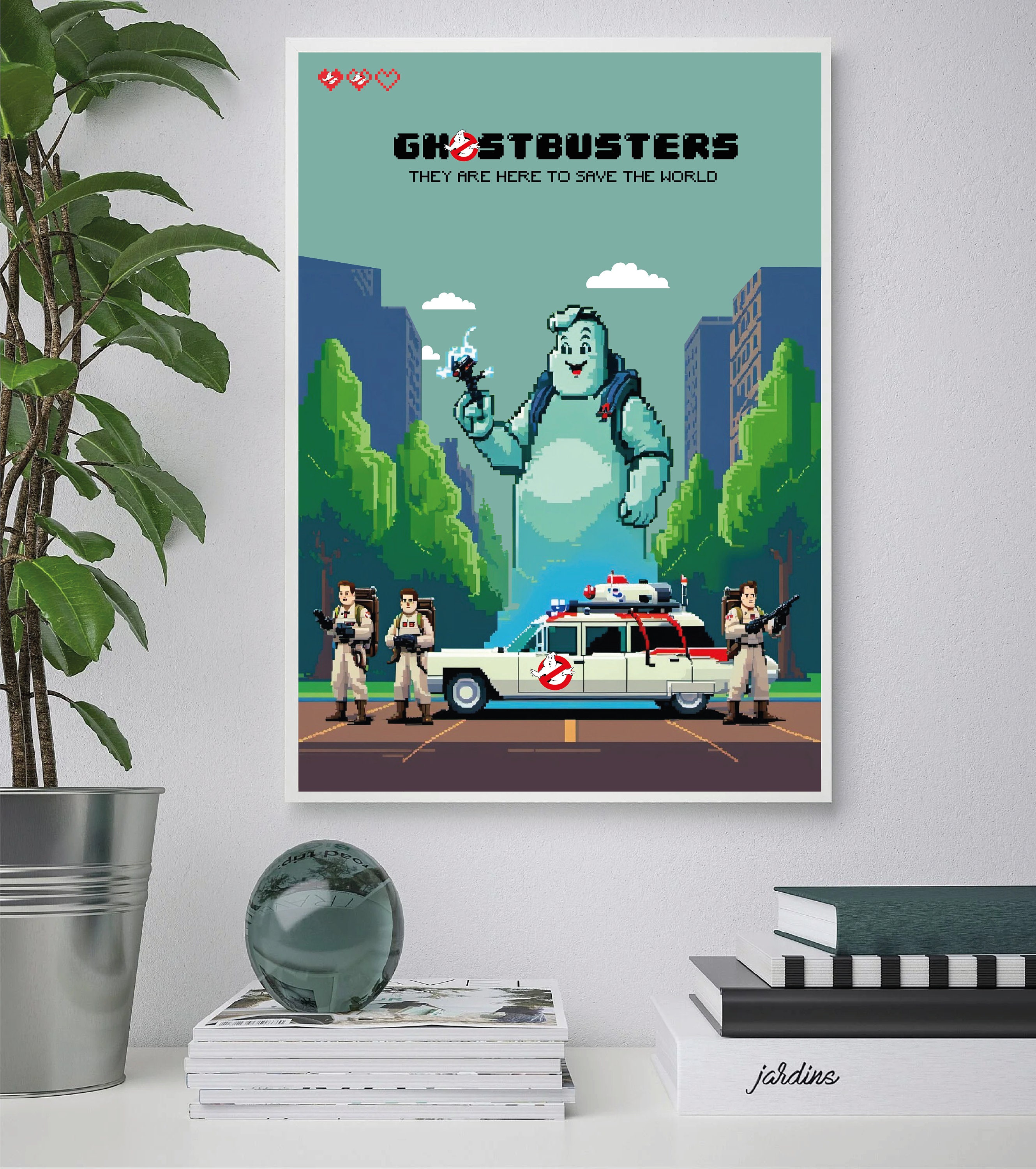 Ghostbusters Pixel Art Poster Set, Ghostbusters Poster, Ghostbusters ...