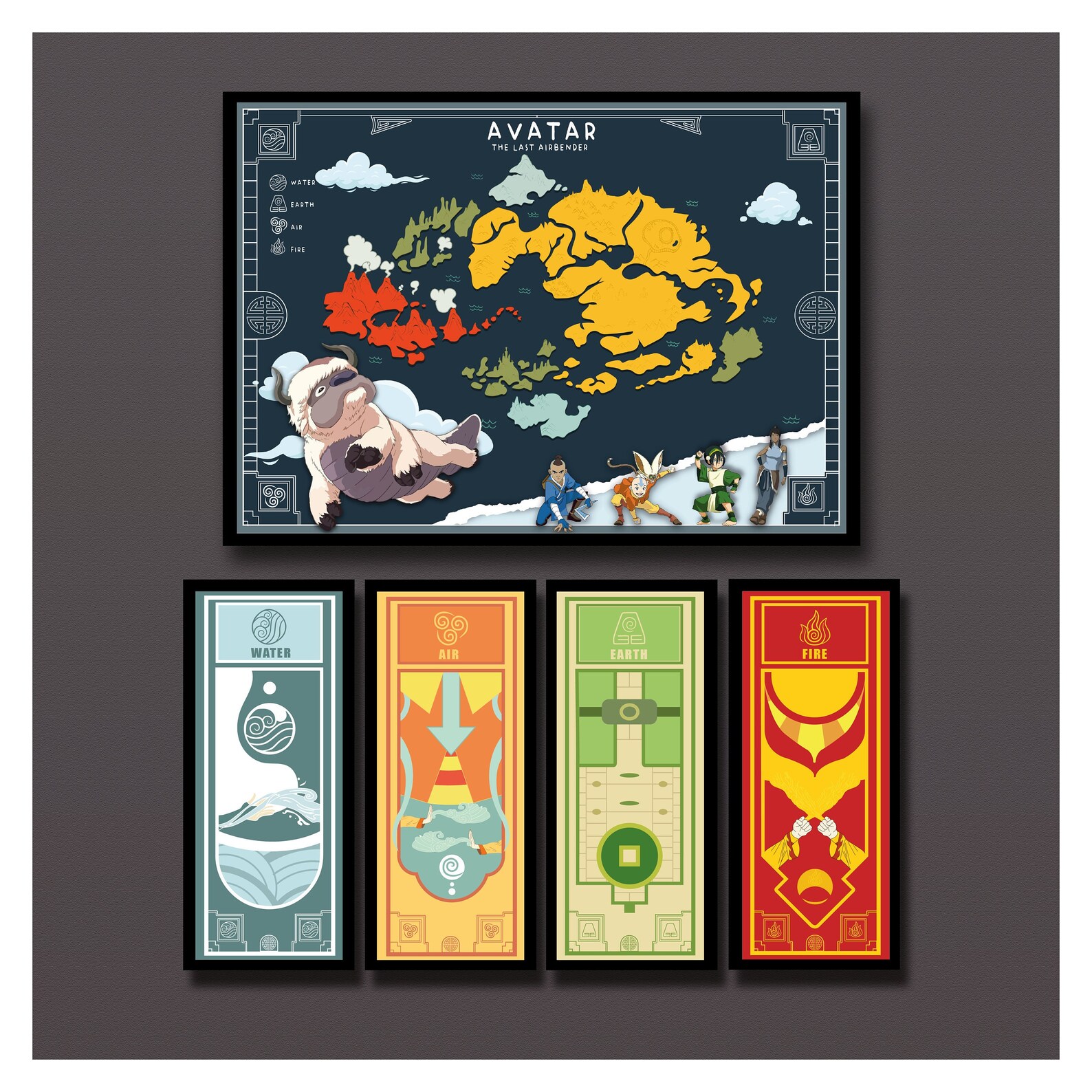 Map of the Last Airbender, Elements and Map of the Last Airbender, Aang ...
