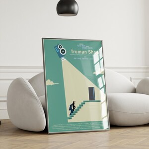 Set of 2 Truman Show Poster | Truman Show Poster | Truman Show Art ...