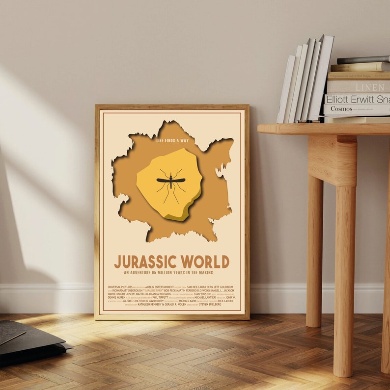 Set of 2 Jurassic Park Poster Jurassic Park Print Universal Studios ...