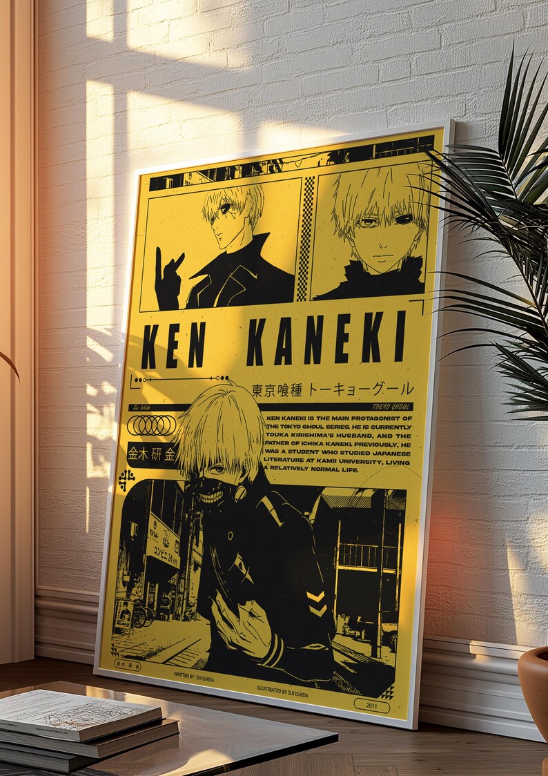 Tokyo Ghoul Kaneki Ken Poster Tokyo Ghoul Poster Tokyo Ghoul Manga Wall ...