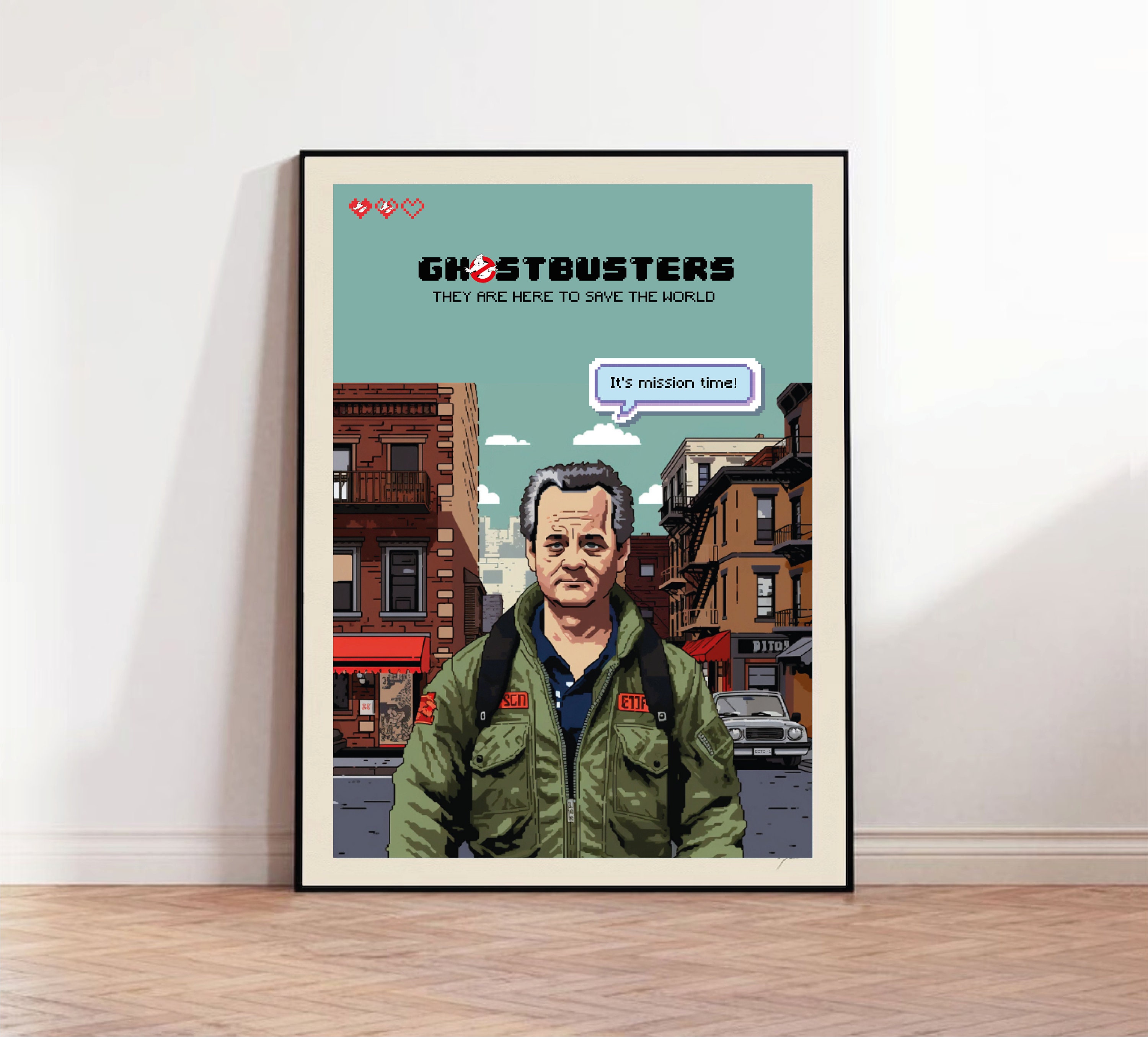 Ghostbusters Pixel Art Poster Set, Ghostbusters Poster, Ghostbusters ...