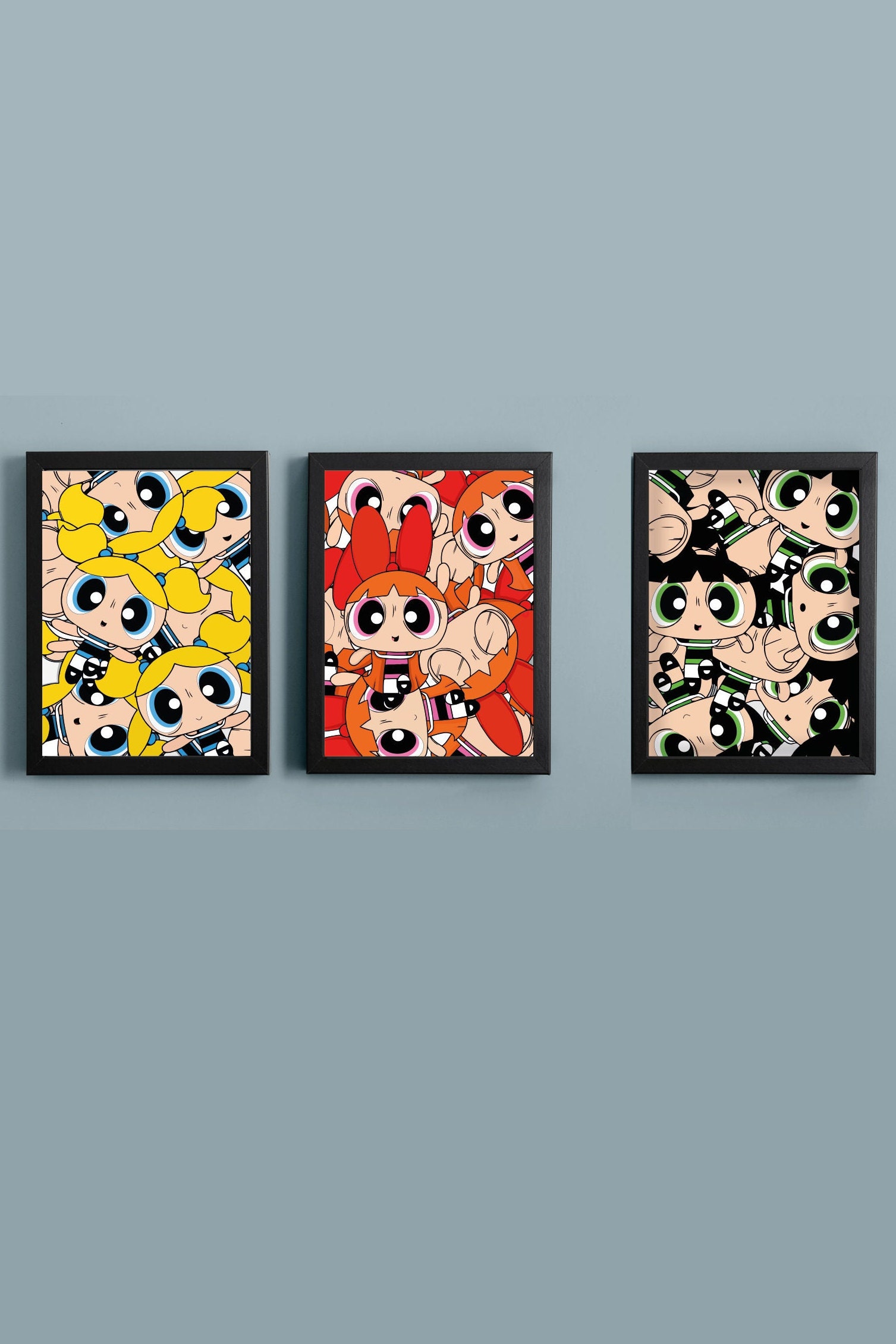 Powerpuff Girls Powerpuff Girls Poster Powerpuff Girls Wall - Etsy ...