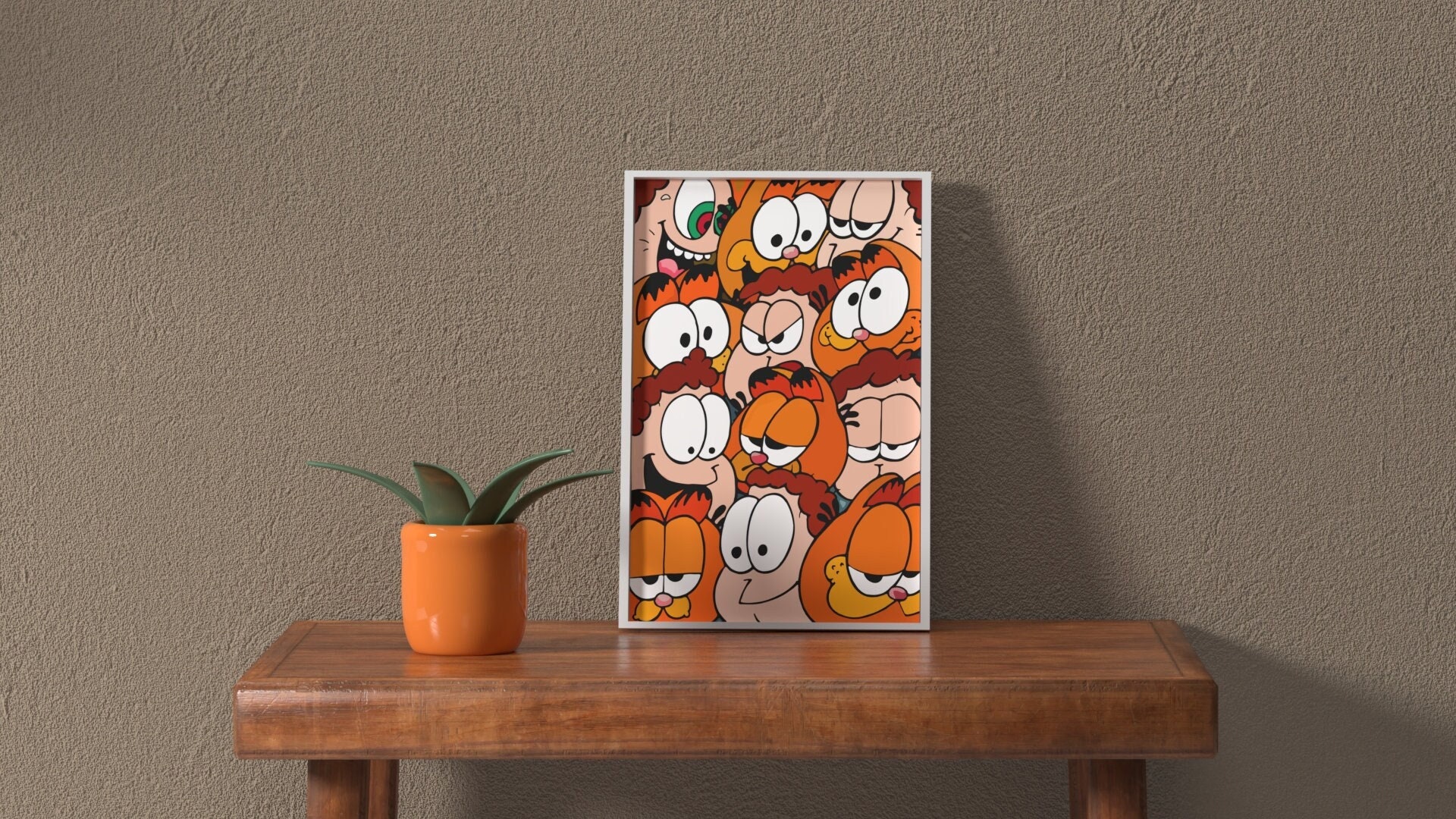 Garfield Poster, Garfield Wall Art, Garfield Print, Vintage Movie Wall ...