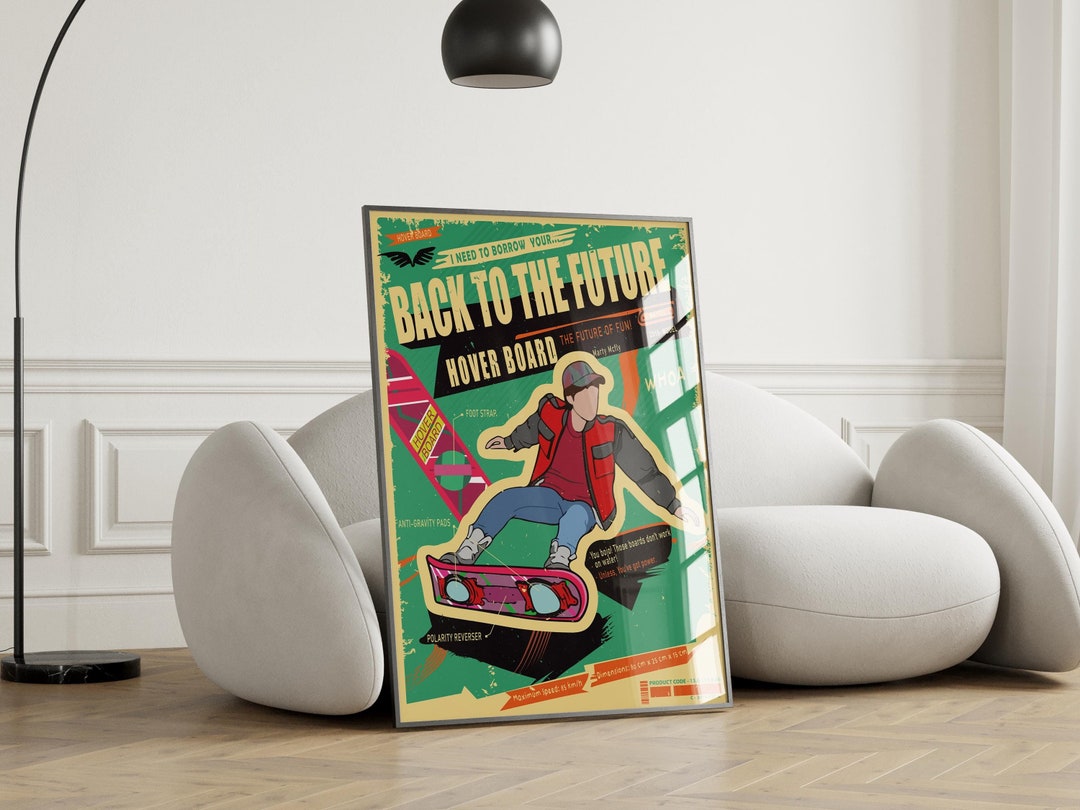 Back to the Future Poster Hoverboard Poster Hoverboard Hoverboard Marty ...