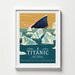 Titanic Poster, Titanic Movie Print, Titanic Illustration Poster, Movie ...