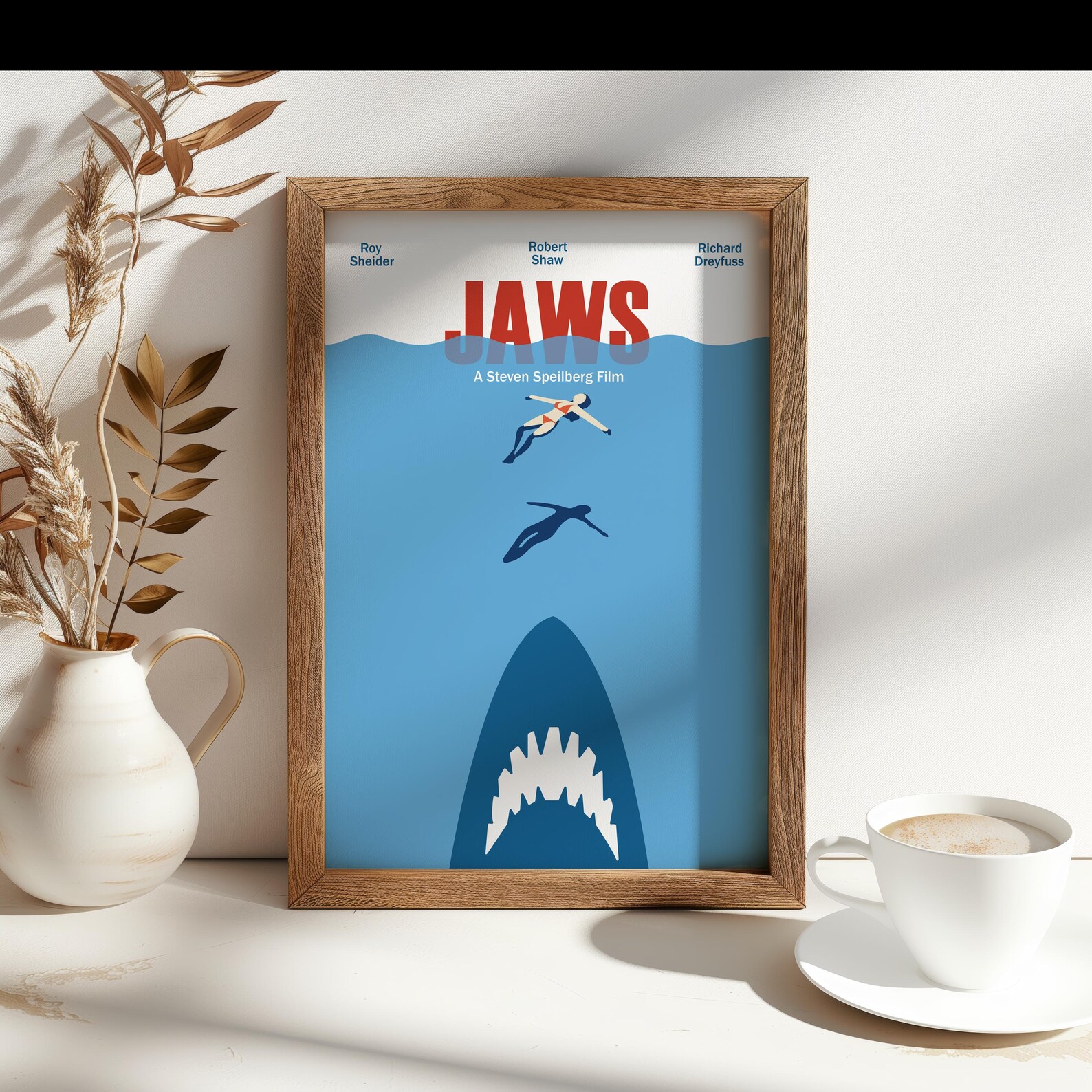 Jaws Poster - Jaws Movie Print - Jaws Movie Poster- Shark - Steven ...