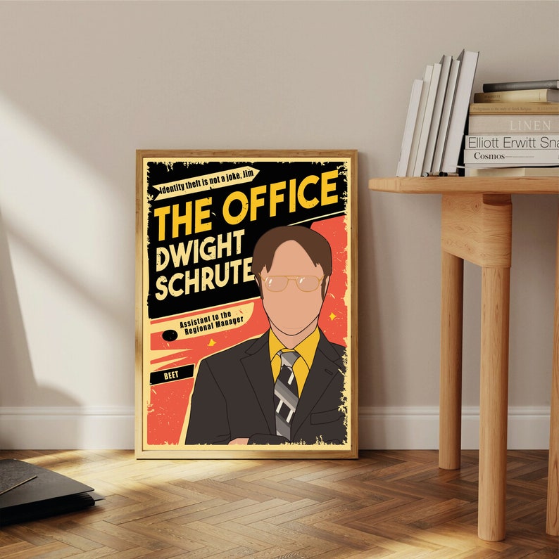The Office Poster Set, Vintage the Office Print, Jim Halpert Michael ...