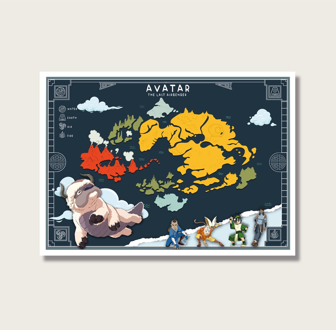 Map of the Last Airbender, Elements and Map of the Last Airbender, Aang ...