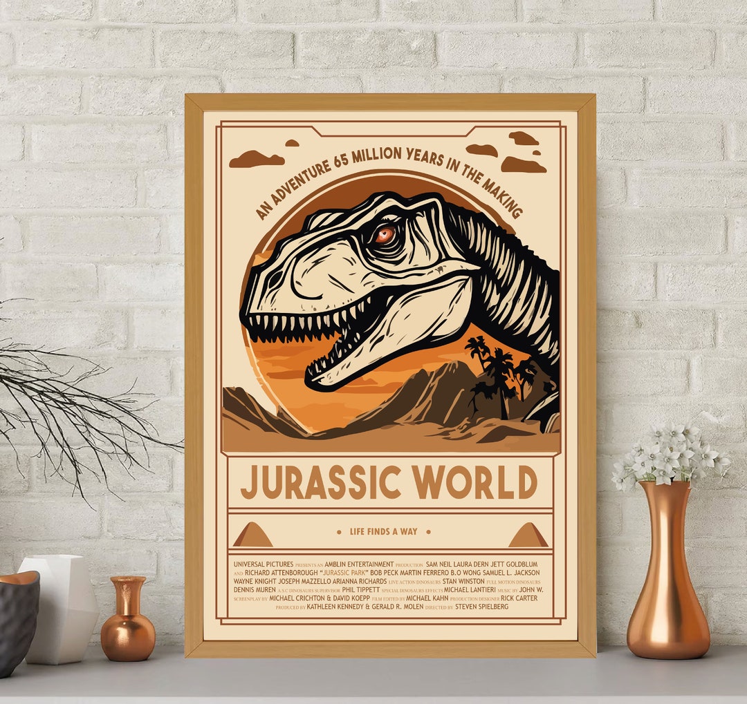 Jurassic Park Poster Jurassic Park Print Universal Studios Movie Print ...