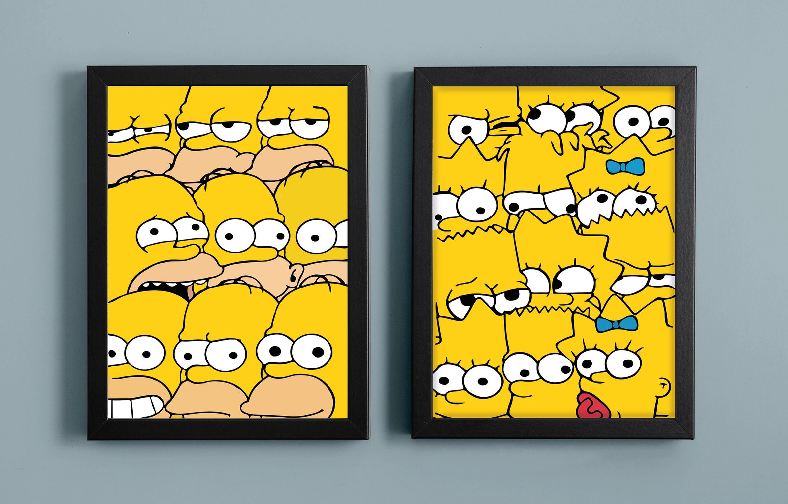 The Simpsons the Simpsons Poster Homer Simpson Bart - Etsy