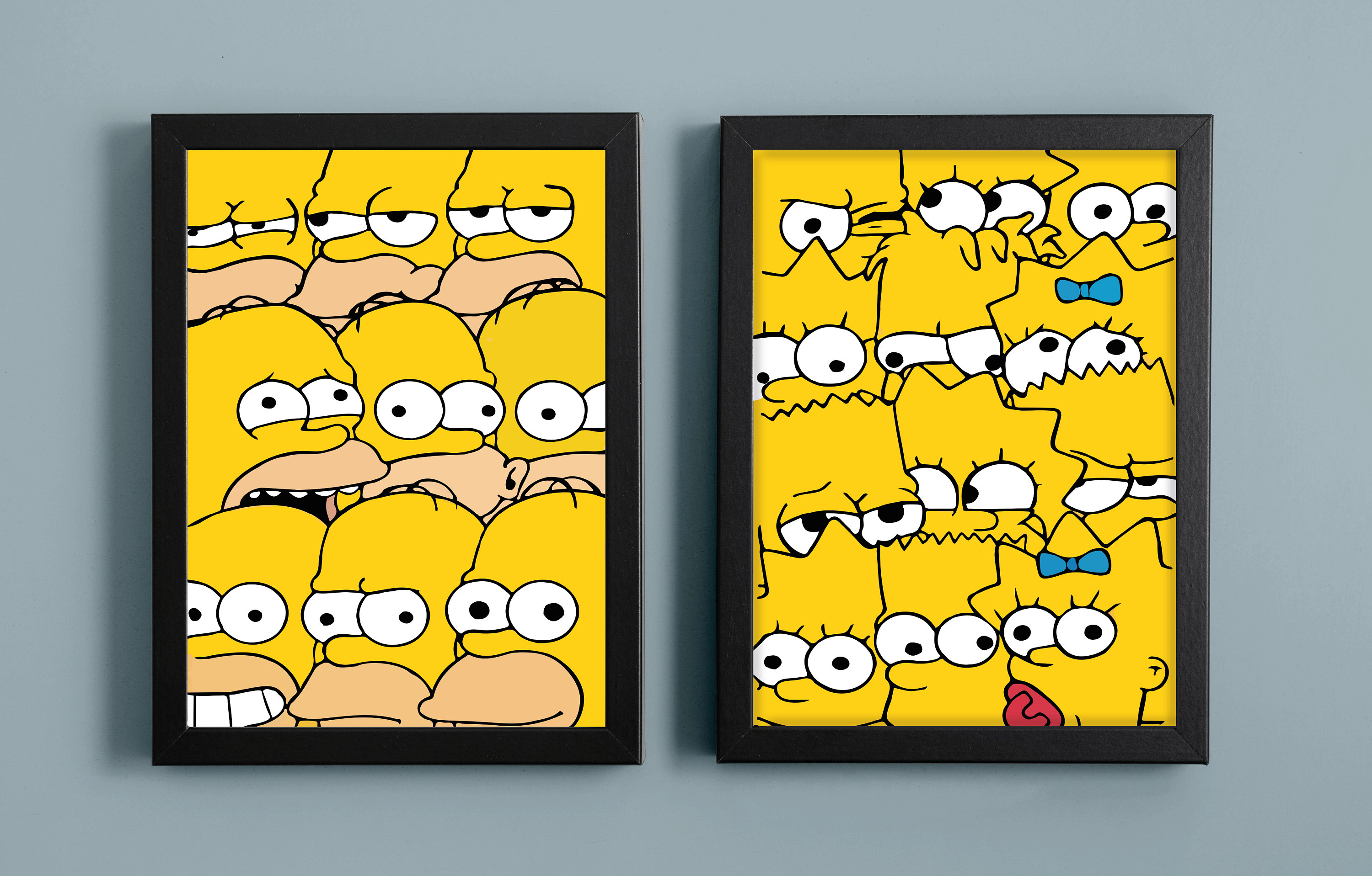 The Simpsons the Simpsons Poster Homer Simpson Bart - Etsy