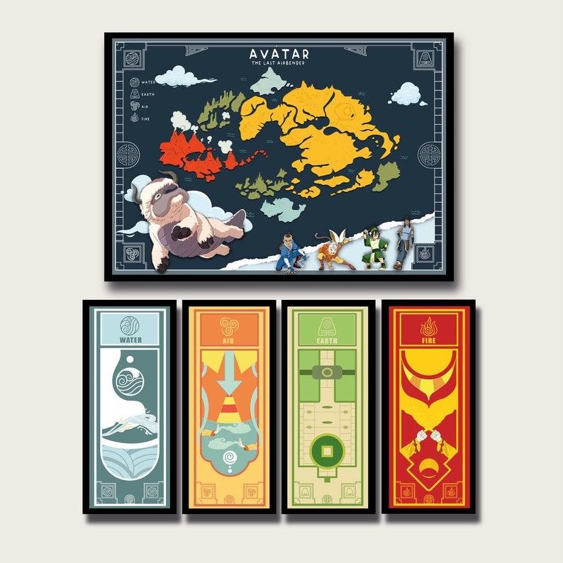 Map of the Last Airbender, Elements and Map of the Last Airbender, Aang ...