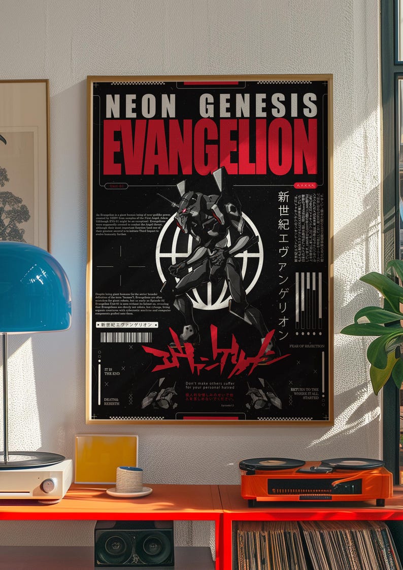 Neon Genesis Evangelion Poster Neon Genesis Evangelion Poster Anime ...