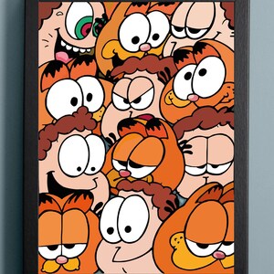 Garfield Poster Garfield Wall Art Garfield Print Vintage | Etsy
