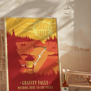Set of 2 Gravity Falls Poster | Gravity Falls | Gravity Falls Poster ...