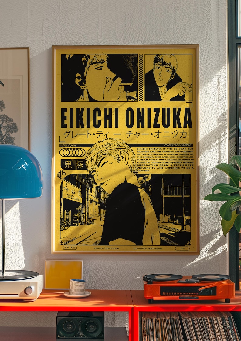 Great Teacher Onizuka Poster - GTO Anime Poster - Great Teacher Onizuka ...