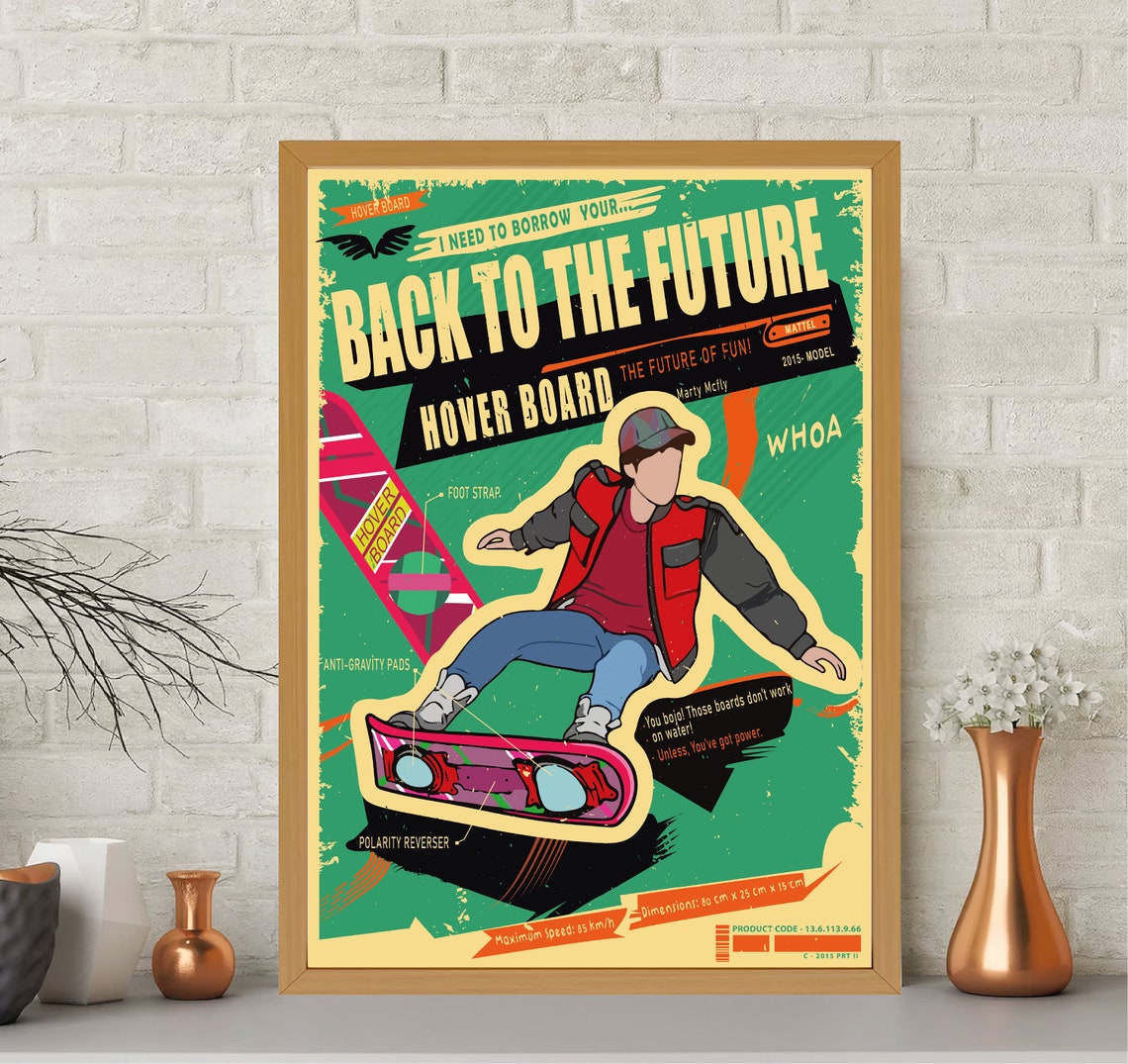 Back to the Future Hoverboard Poster, Back to the Future Poster ...