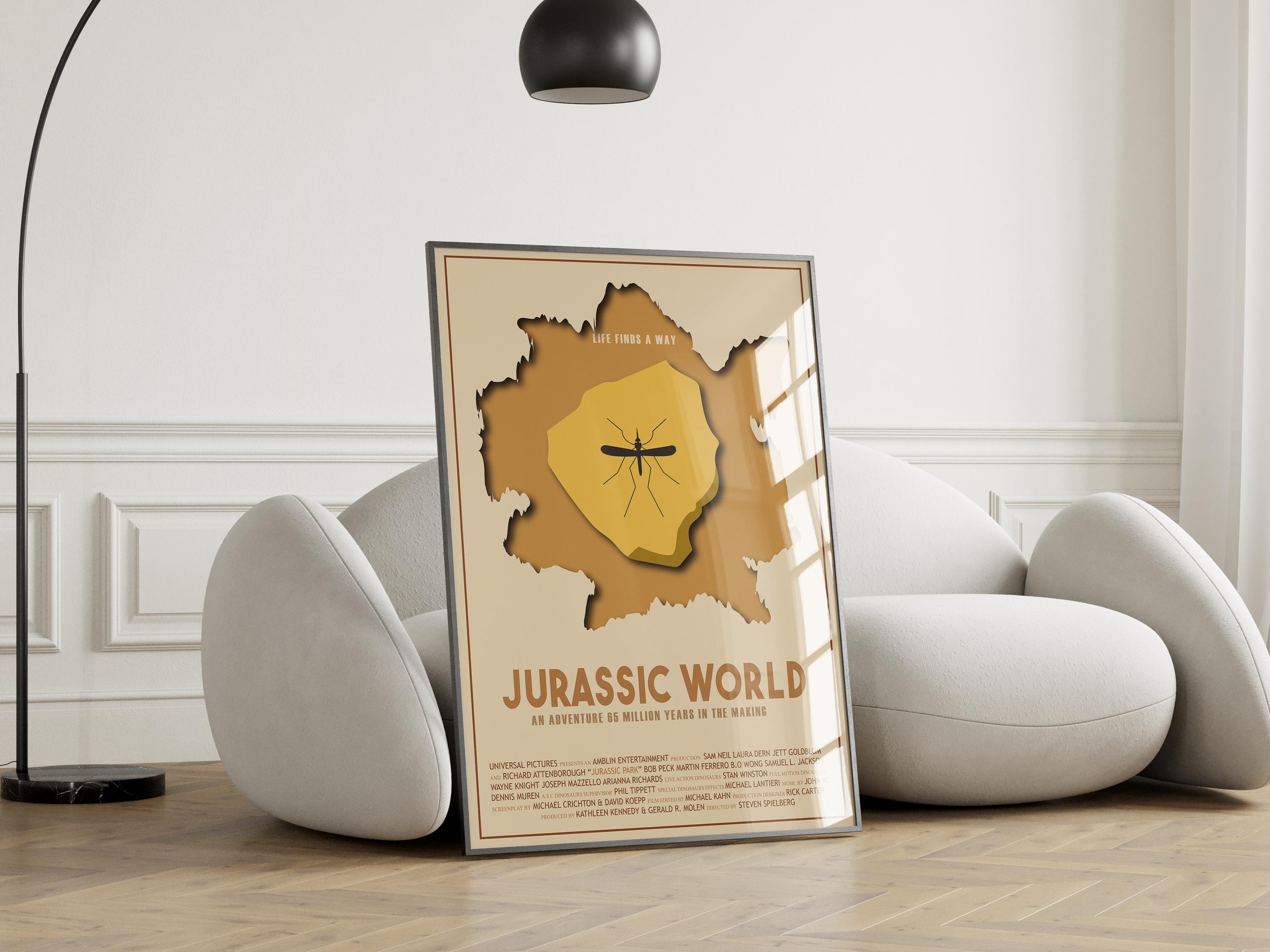 Set of 2 Jurassic Park Poster Jurassic Park Print Universal Studios ...