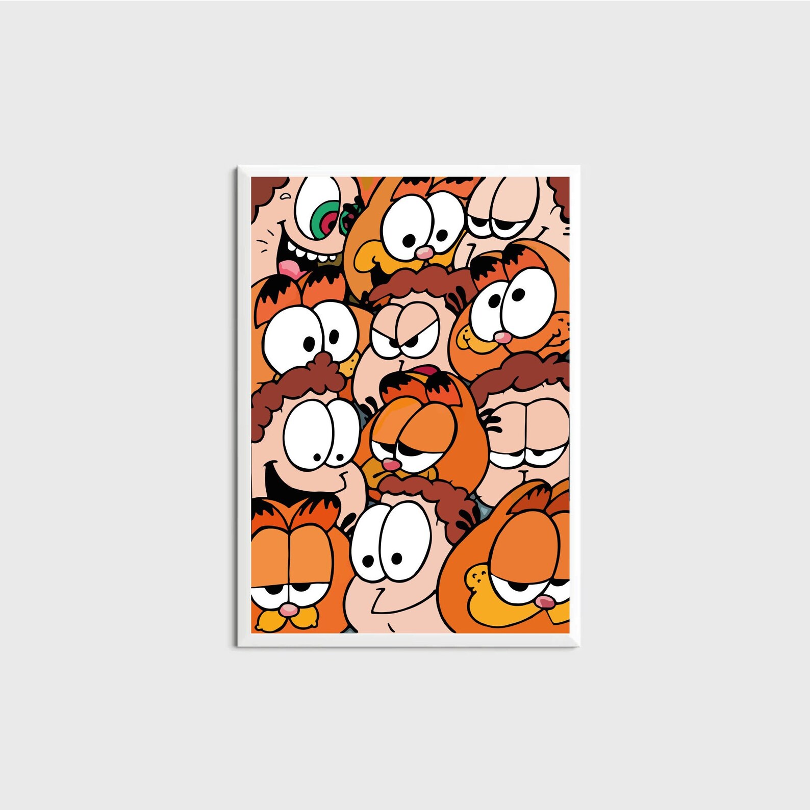 Garfield Poster Garfield Wall Art Garfield Print Vintage | Etsy