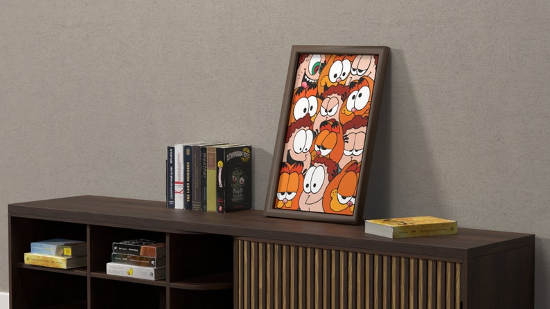 Garfield Poster, Garfield Wall Art, Garfield Print, Vintage Movie Wall ...