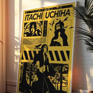 Itachi Uchiha Poster Naruto Fan Art anime Wall Art Manga Poster Anime ...