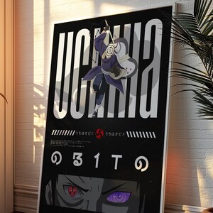 Naruto Obito Uchiha Poster | Manga Poster | Naruto Wall Art ...