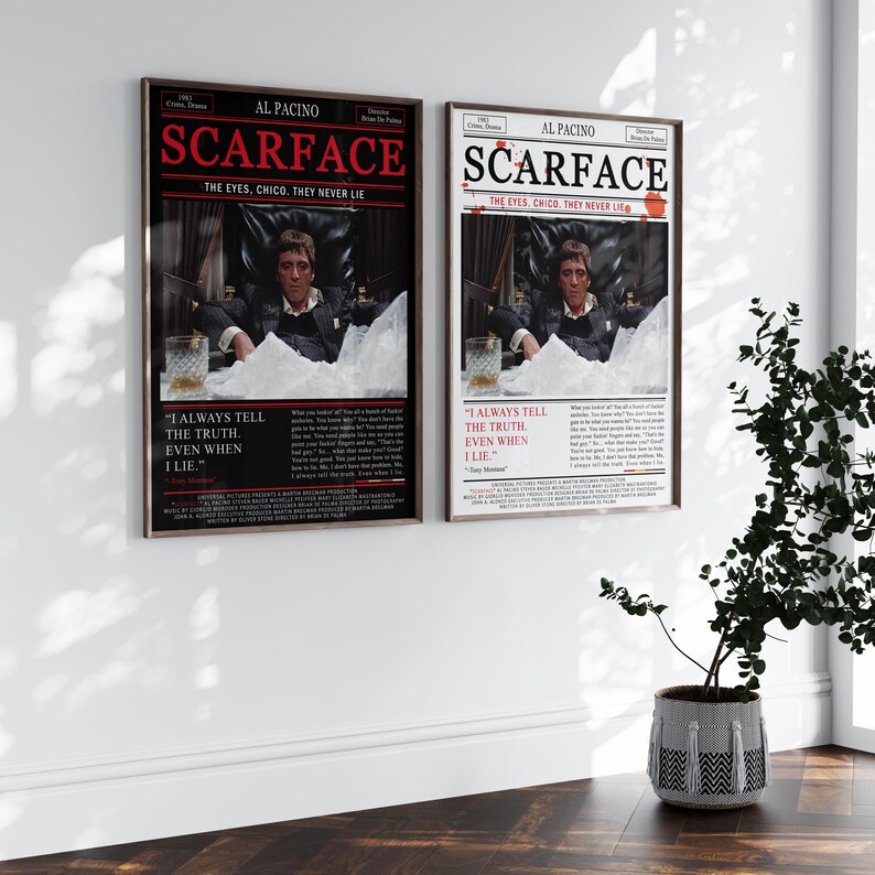Scarface Poster, Scarface Movie Poster, Tony Montana, Al Pacino ...