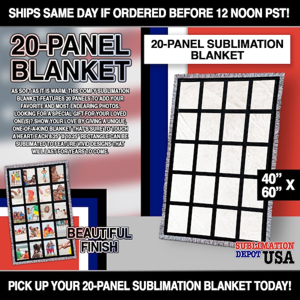 Sublimation Blanket - Etsy