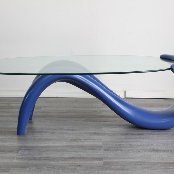 Blue Coffee Table - Etsy