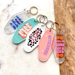Retro Keychain, Car Keychain, Gift Keychain, Gift for Friends, Motel ...