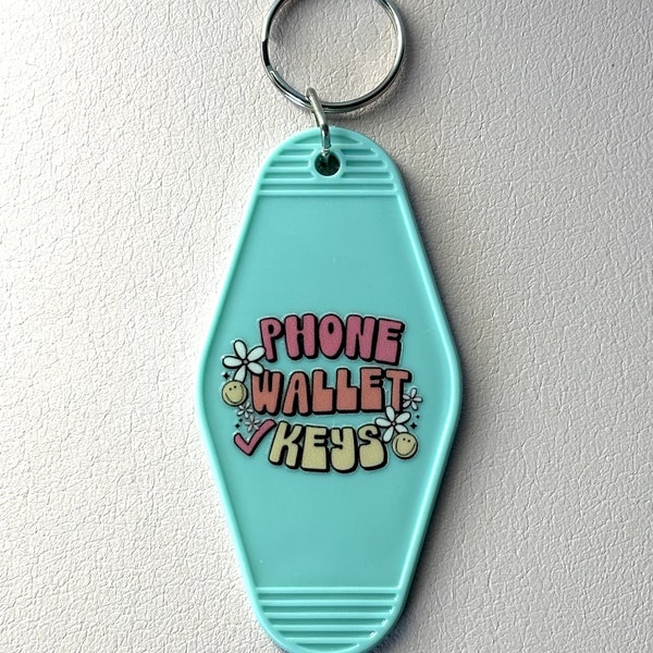 Retro Keychain, Car Keychain, Gift Keychain, Gift for Friends, Motel ...