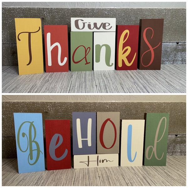 Behold Him Blocks - Etsy