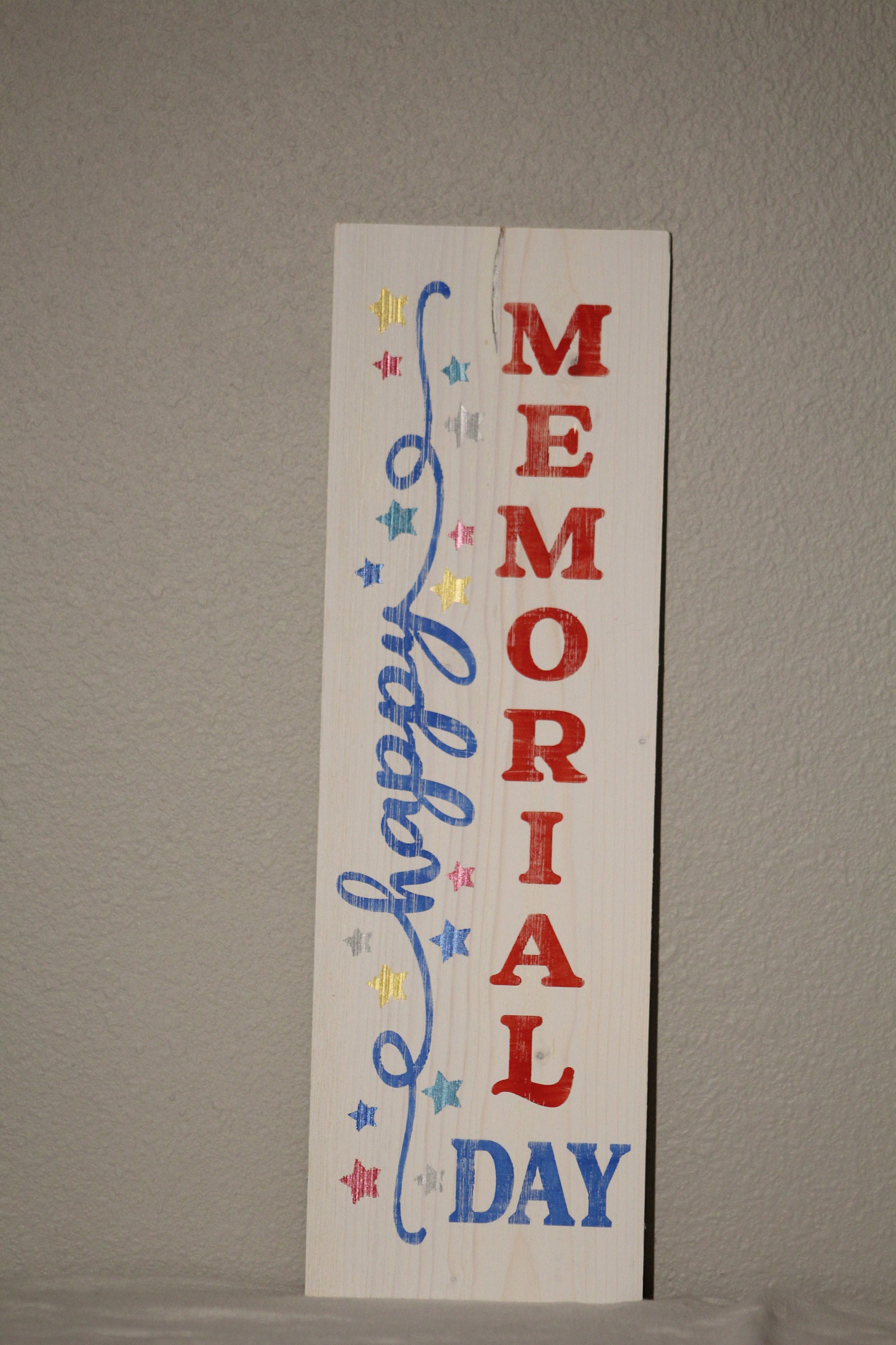 Happy Memorial Day Hand Painted Sign, Military, Plank Sign, Remembrance ...